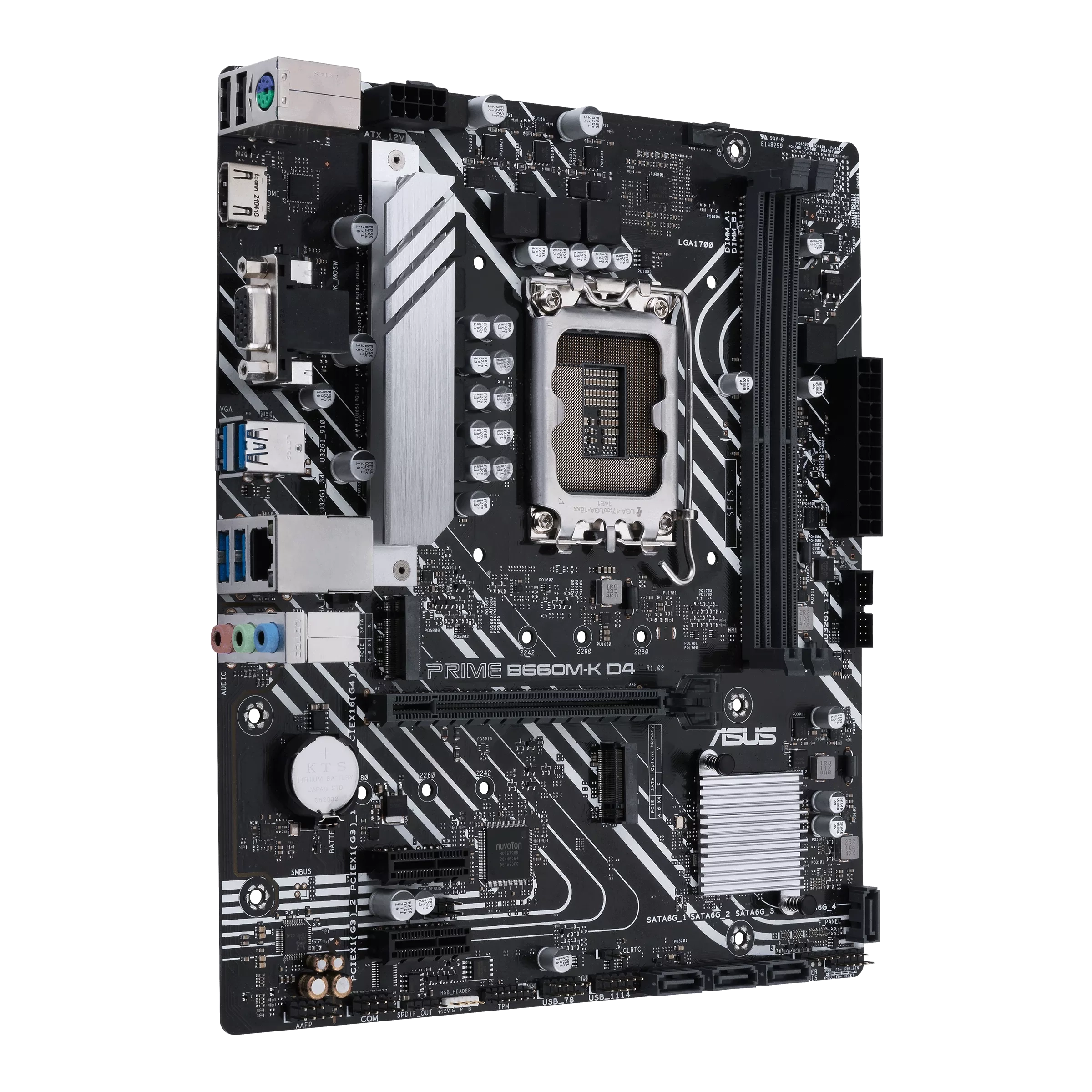 ASUS PRIME B660M-K, LGA1700, Supports Intel 14th/13th/12th Gen